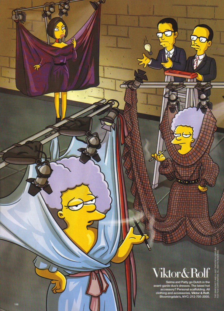 The Simpsons go to Paris with Linda Evangelista for Harper’s Bazaar ...