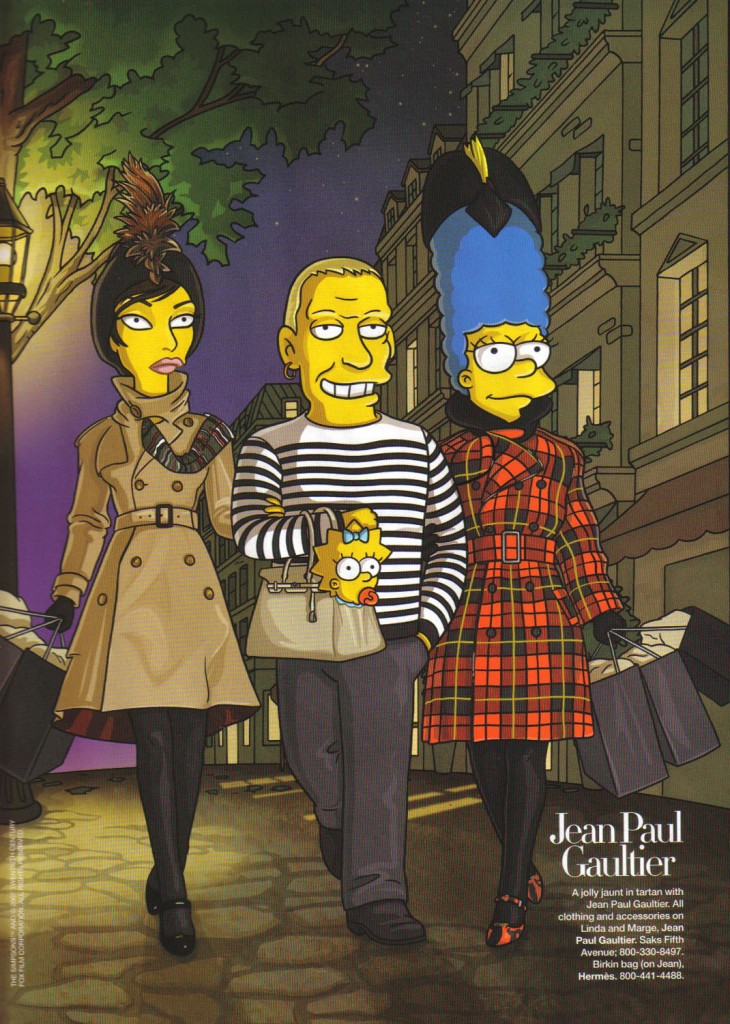The Simpsons go to Paris with Linda Evangelista for Harper’s Bazaar ...