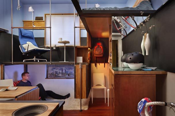 Steve Sauer's 182 Square Foot Apartment