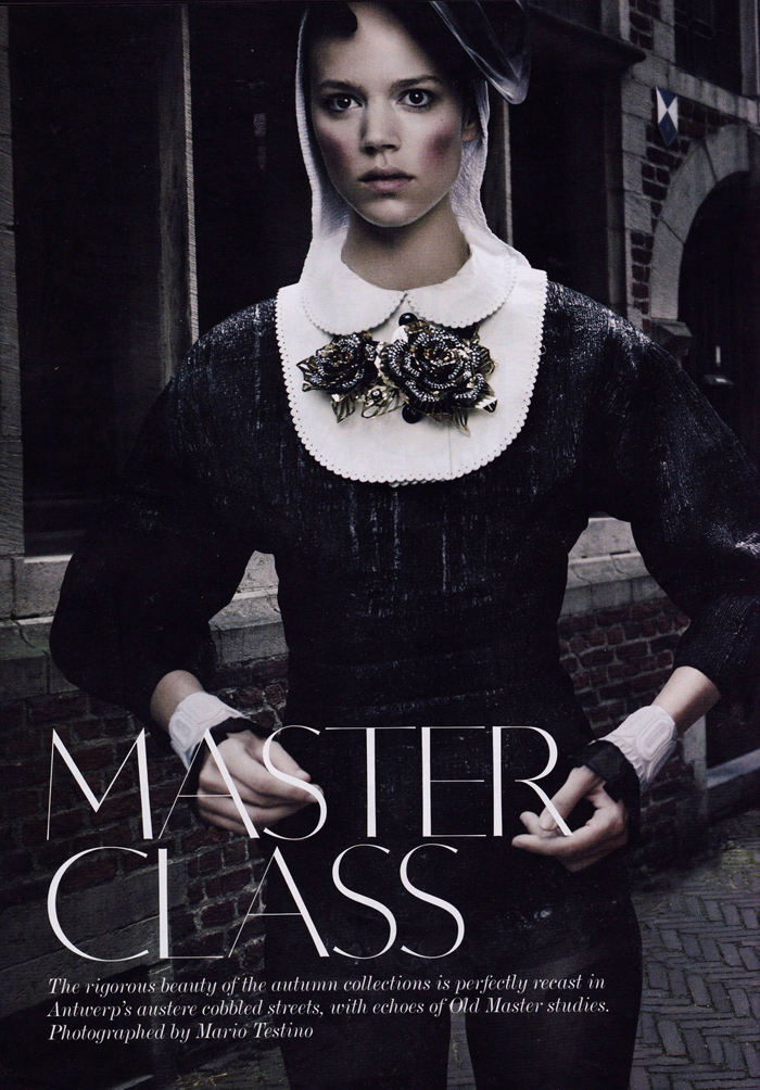 Arizona Muse and Freja by Mario Testino for Vogue UK September Issue