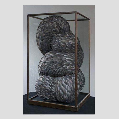 Kate MccGwire's Feather Sculptures