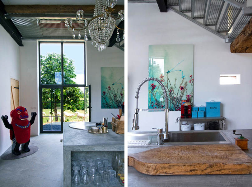 Old French Barn Converted into Family Home