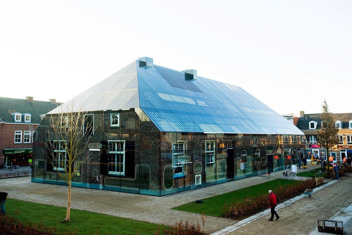 Glass Farmhouse Trompe L'oeil by MVRDV