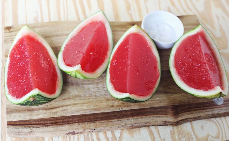 Fresh Watermelon Jello & Sea Salt
