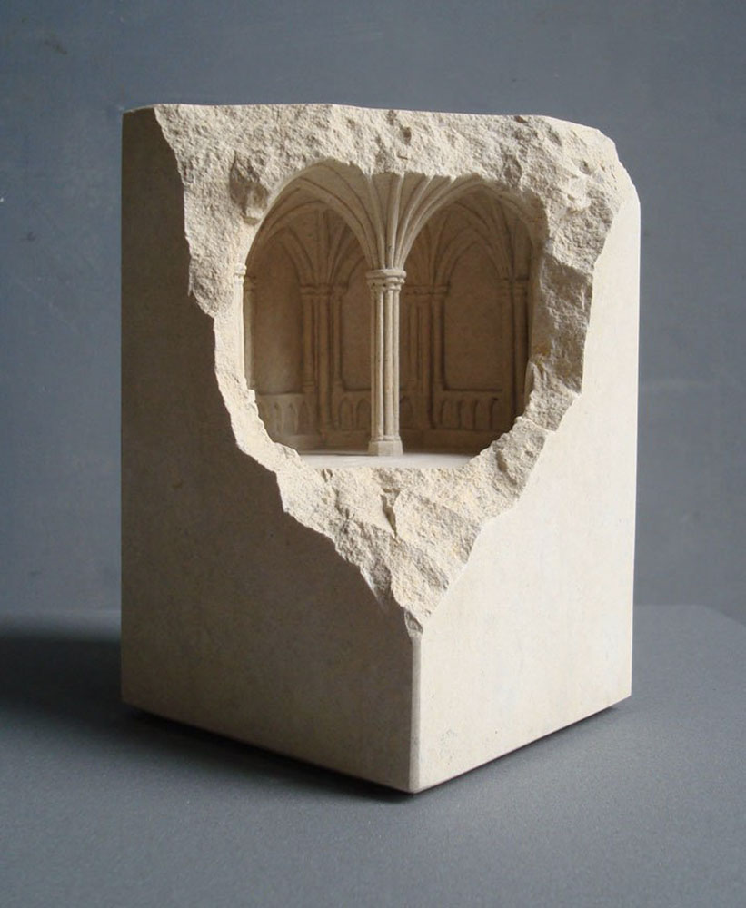 Matthew Simmonds Carves Amazing Architecture out of Stone and Marble