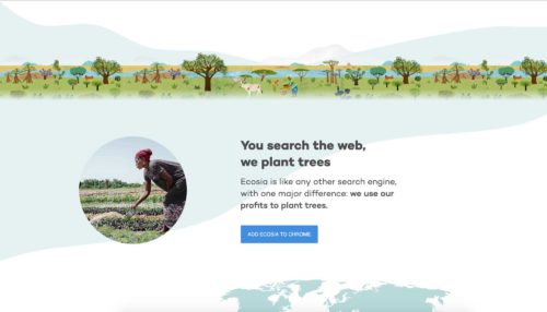 Save Trees while Searching the Web with Ecosia