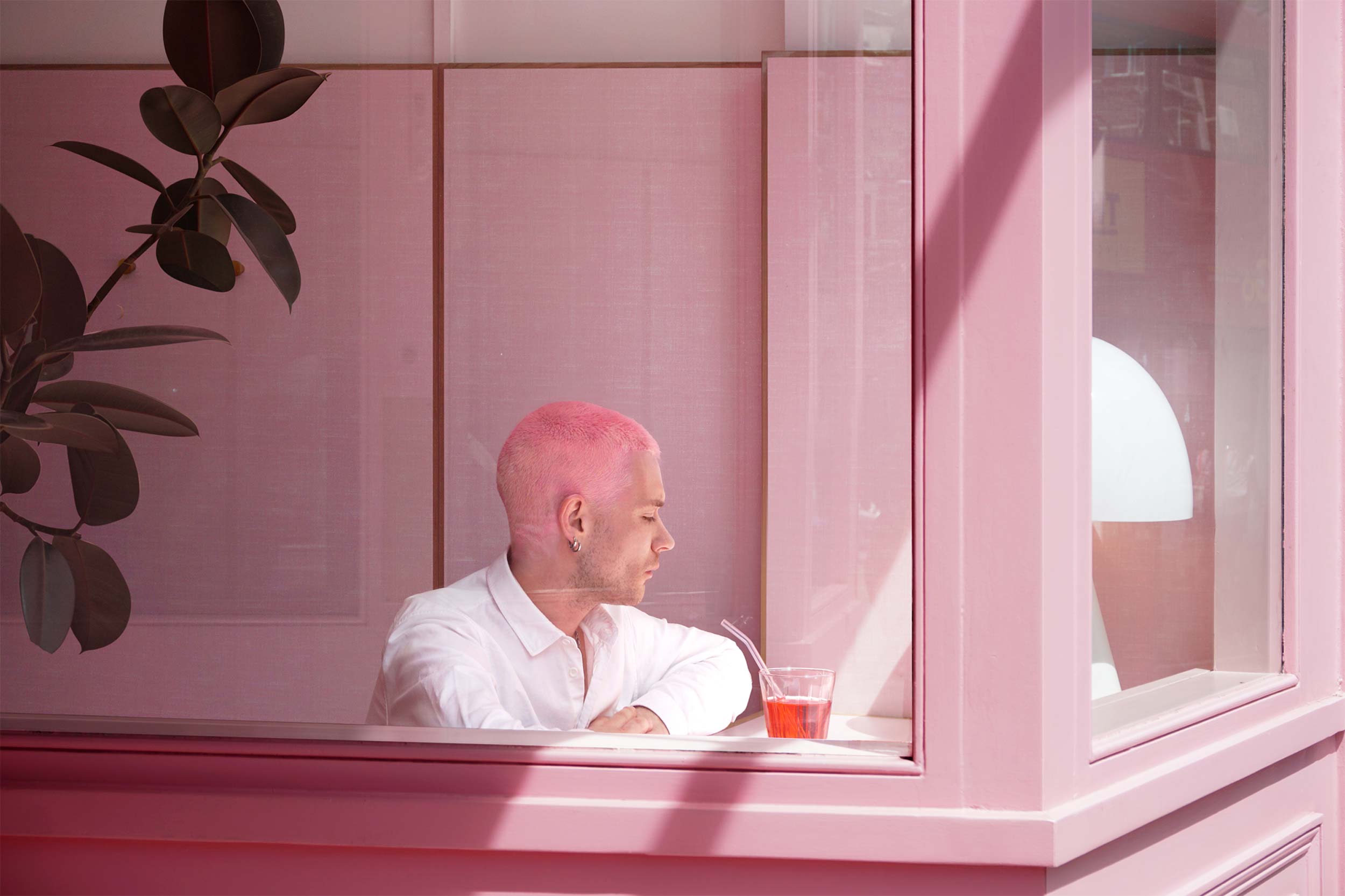 A Pink Formica Cafe by Child Studio [LONDON]