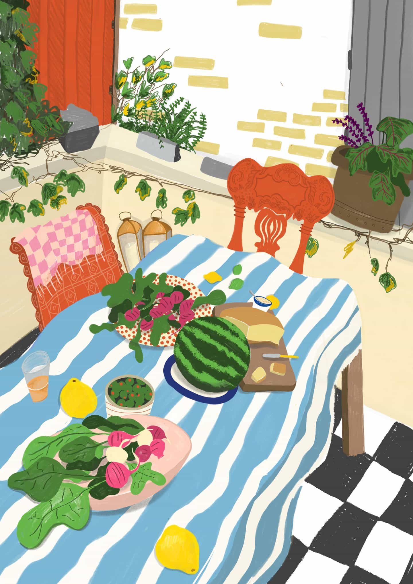 Still Here Still Life Illustrations on Instagram by Tess Smith-Roberts